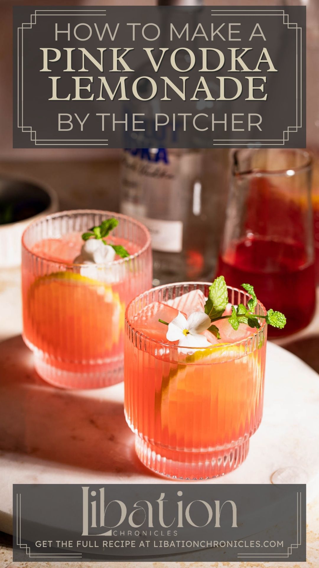Pink Vodka Lemonade | Libation Chronicles