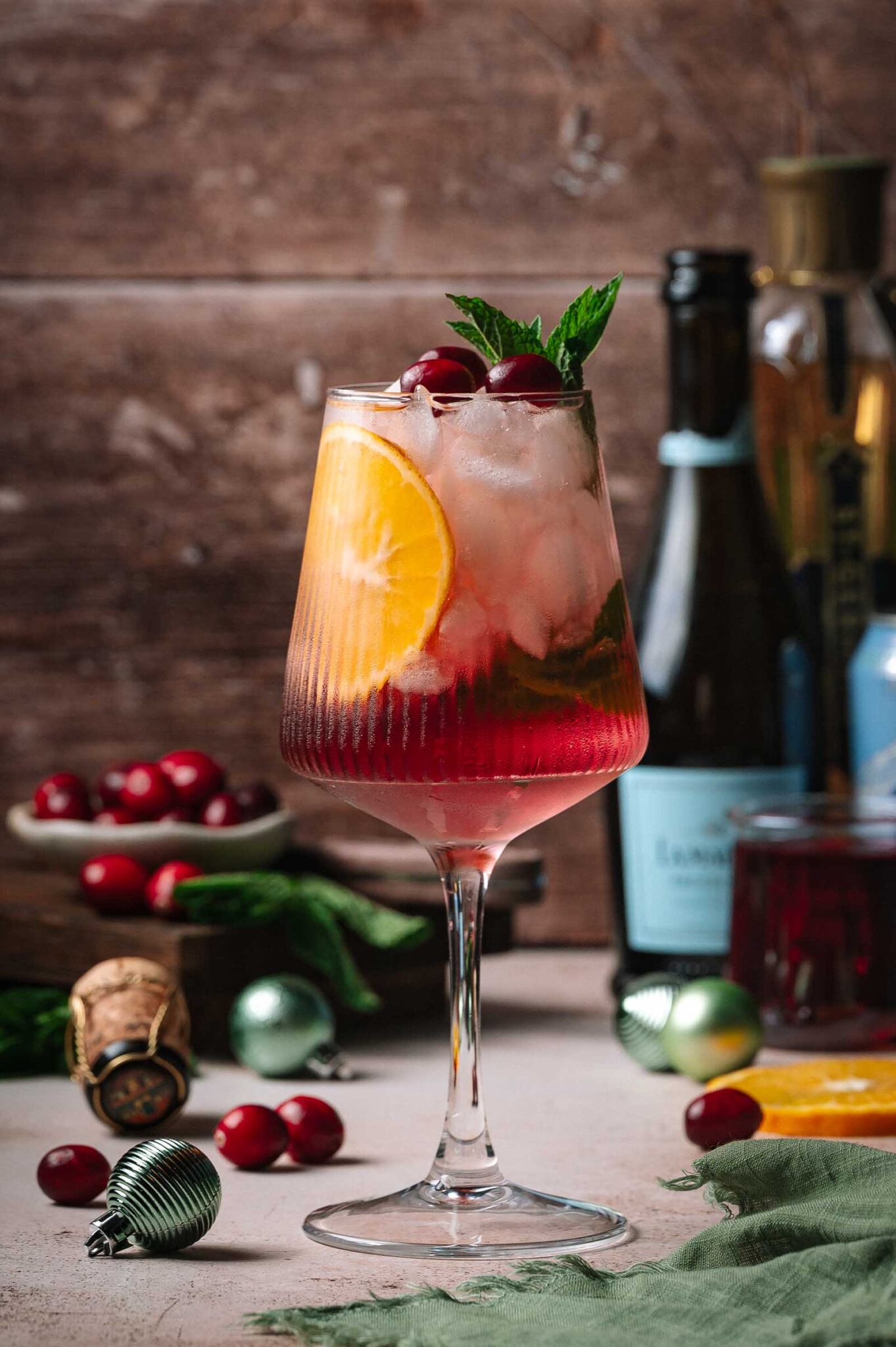 Tart Holiday Hugo Spritz (5-Minute Italian Aperitivo) | Libation Chronicles